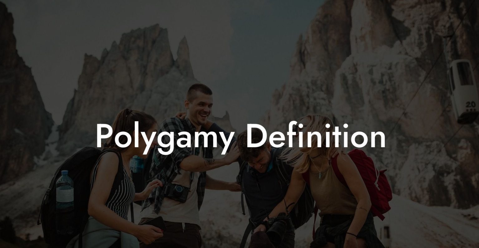 Polygamy: Definition & Meaning - The Monogamy Experiment - Ethical Non-Monogamy | Polyamory ...